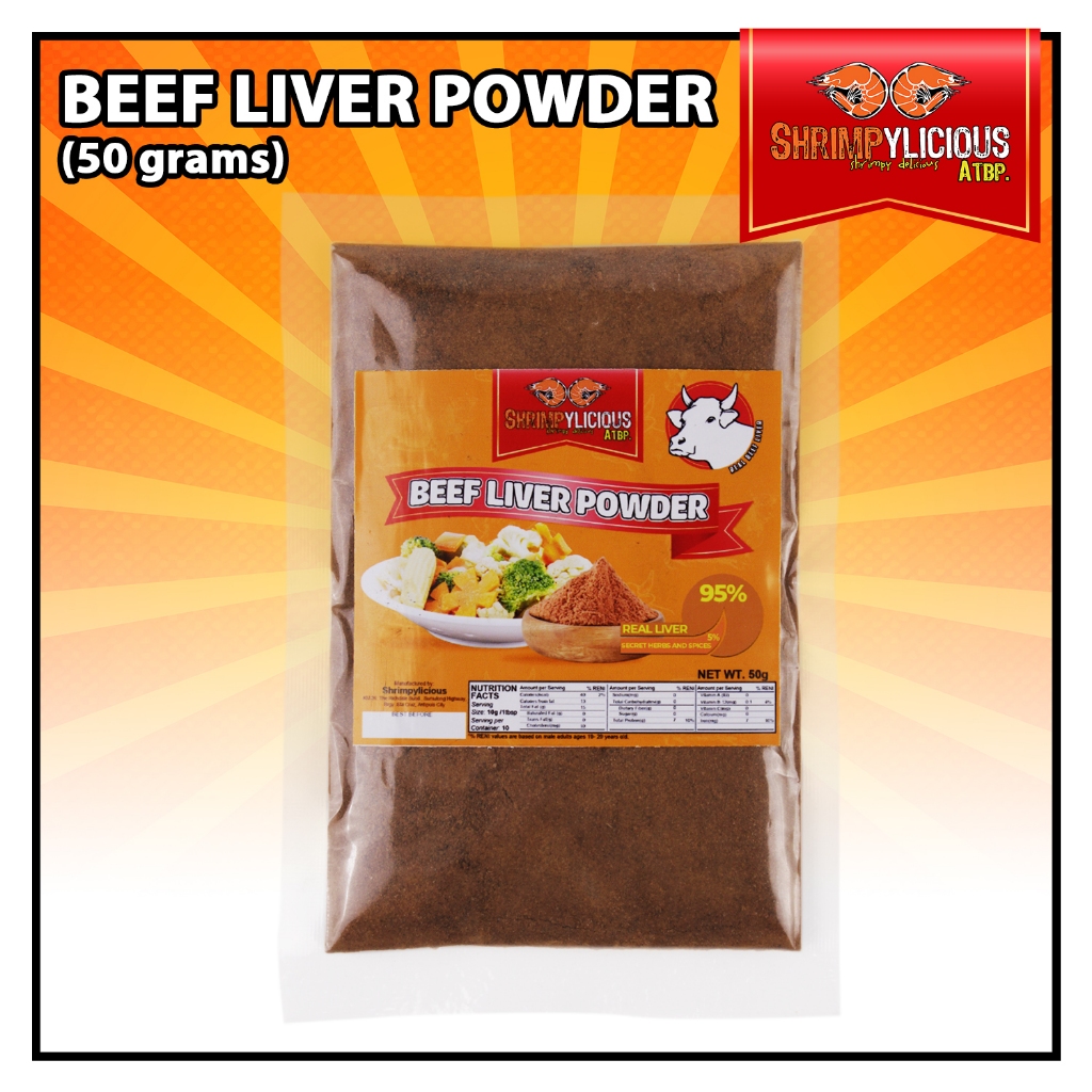 Shrimpylicious Beef Liver Powder 50grams/pack for Pancit Chopsuey Sisig and other Ginisa Saute ...