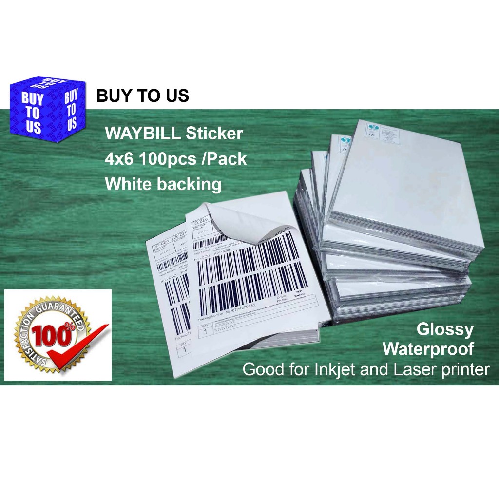 Waybill Sticker A6 Sticker Paper for Inkjet Printer Smudge Proof ...