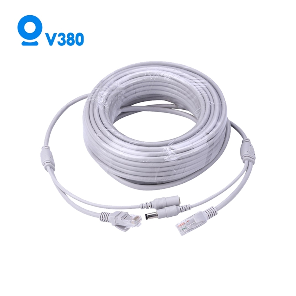 LAN 5/10M Rj45 Plus Dc Power Extension Ethernet CCTV Cable Lan For Poe ...