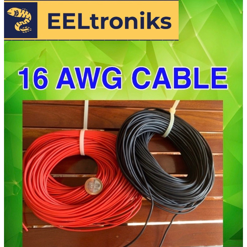 16 AWG WIRE/CABLE 1M HIGH TEMP. RESISTANT( SILICON TINNED COPPER WIRE) | Shopee Malaysia