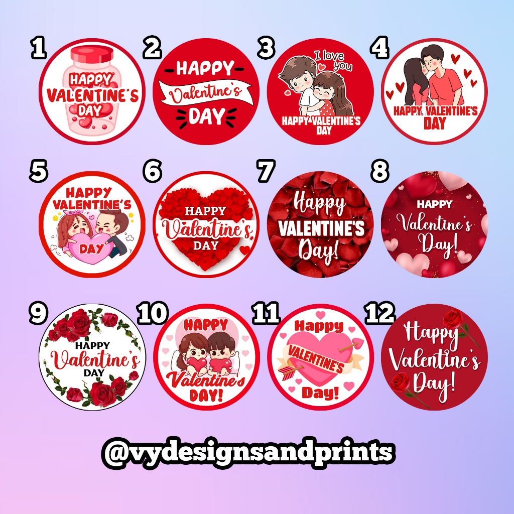 Valentines Topper Waterproof for Bento Cake 2.5 inches | Shopee Malaysia
