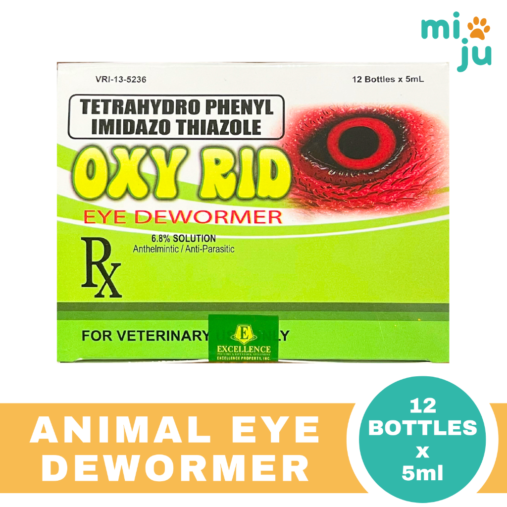 Oxy Rid Eye Dewormer/Drops (1 Box/12 Bottles x 5ml) | Shopee Malaysia