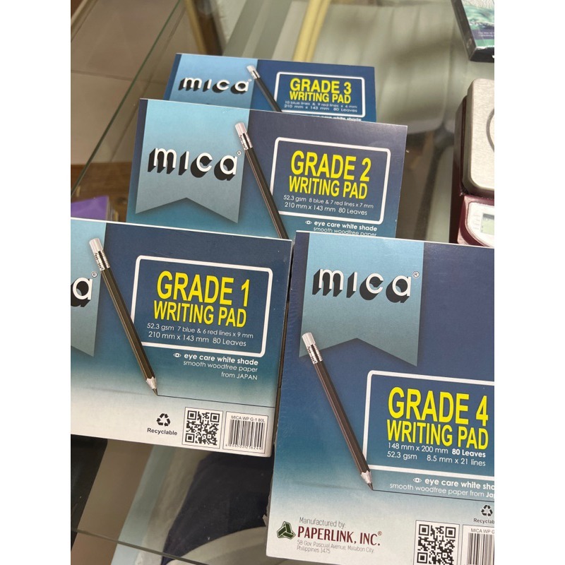 [1 PAD] Mica Writing Pad Grade 1 Grade 2 Grade 3 4 Stationary School ...