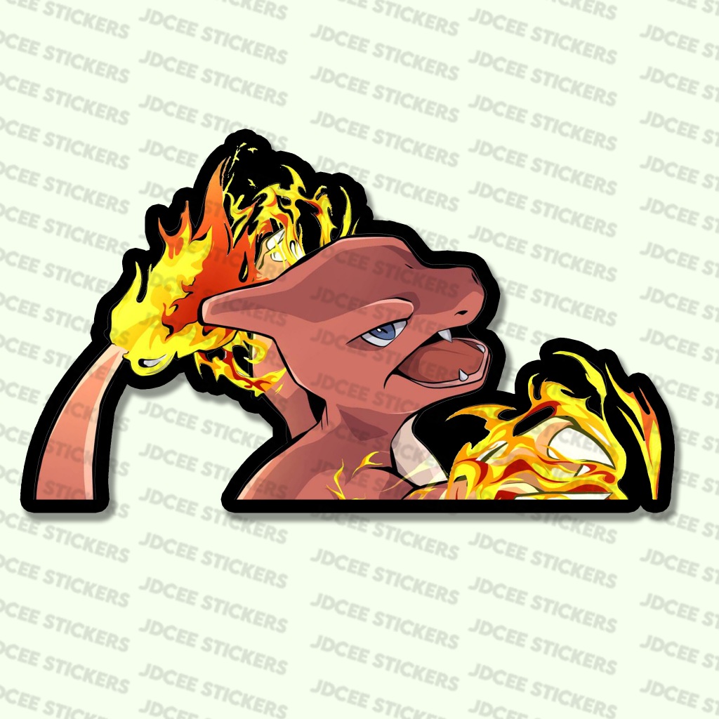 PEEKER STICKERS Pokemon Pikachu | Charmander | Squirtle | Bulbasaur ...