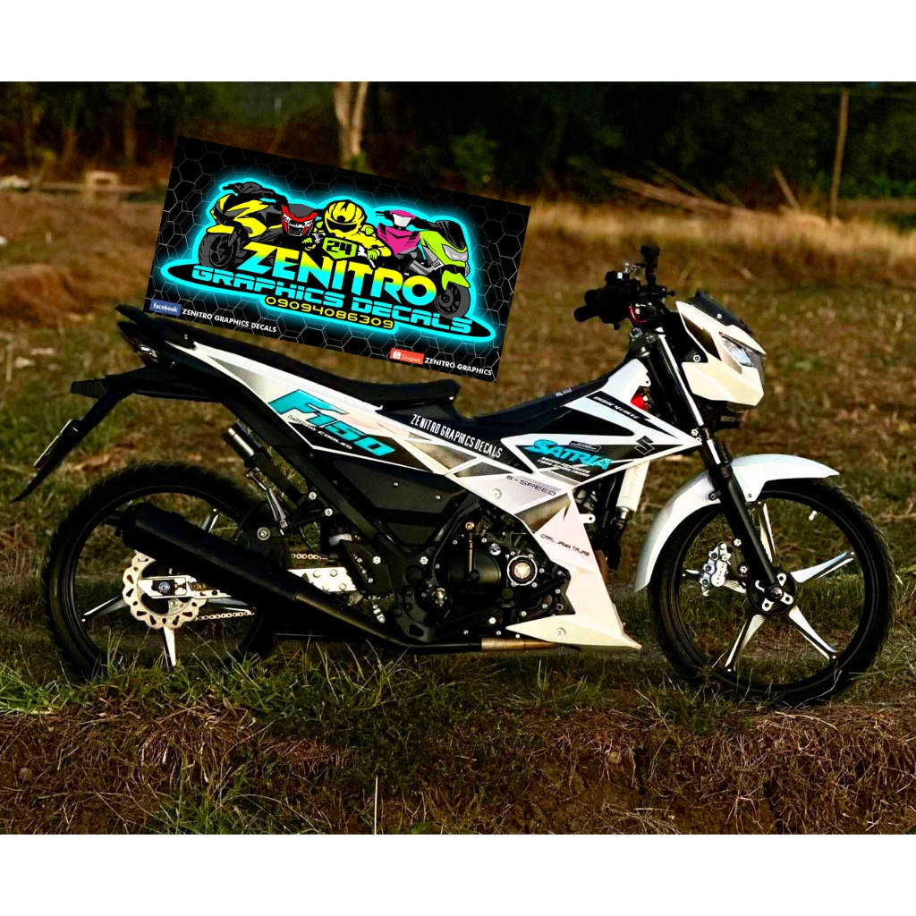 SATRIA F150 TRANSPARENT DECALS FOR RAIDER R150 FI (ZENITRO GRAPHICS ...
