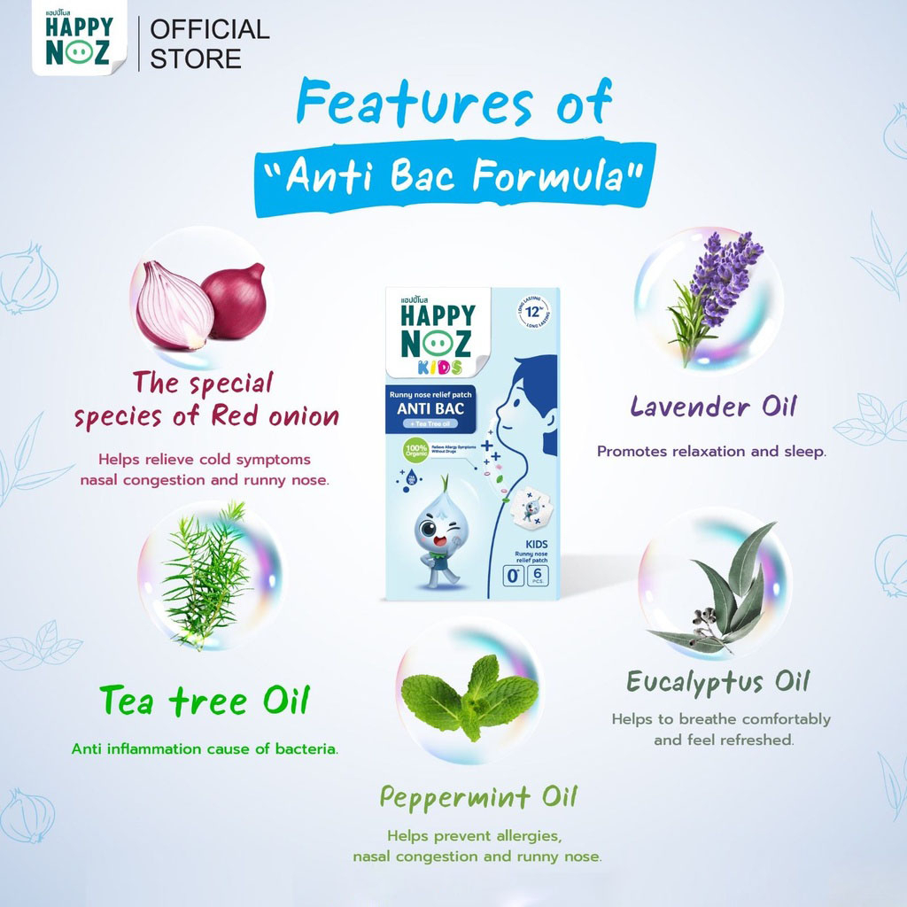 Happy Noz Organic Onion Sticker Antibac | Shopee Malaysia