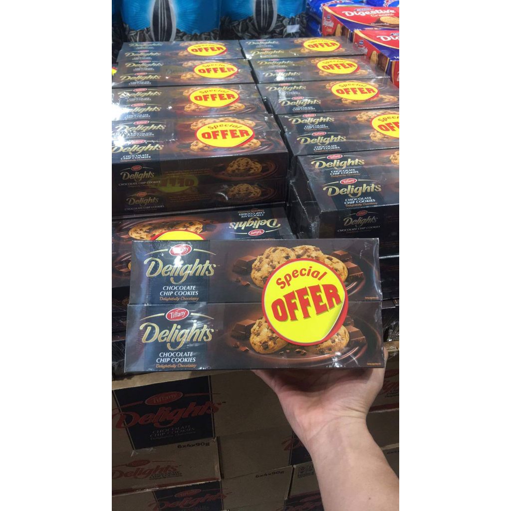 Tiffany Delight Chocolate Chips Cookies 4 x 90 g | Shopee Malaysia