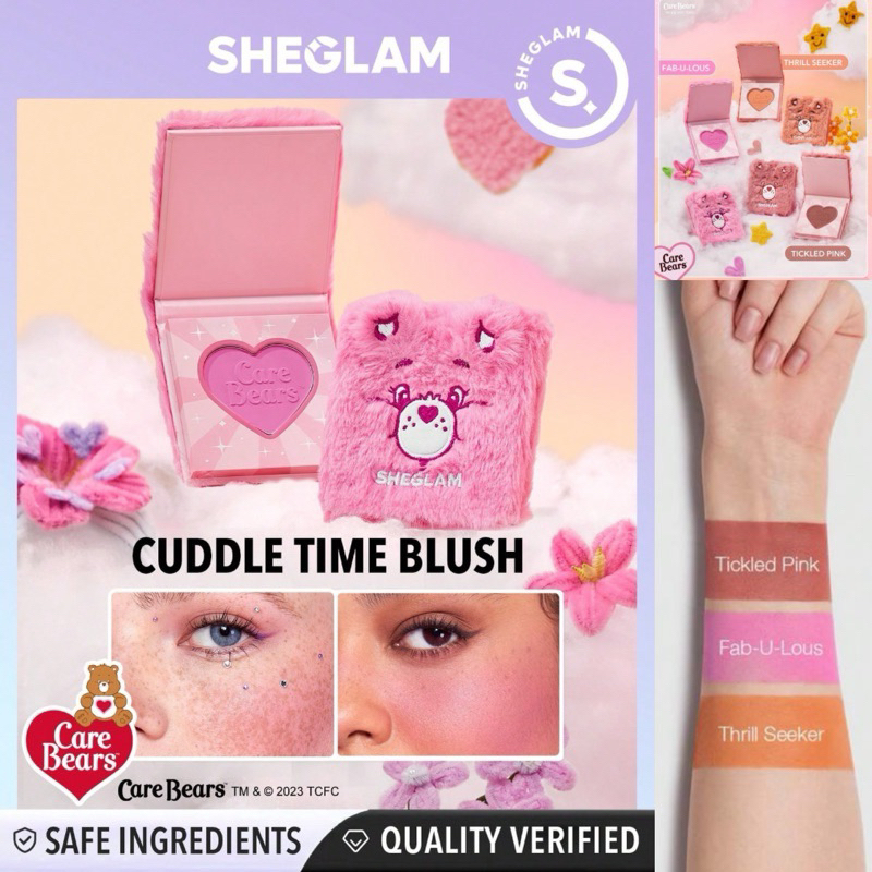 SHEGLAM X Care Bears Cuddle Time Blush-Fab-U-Lous | Shopee Malaysia