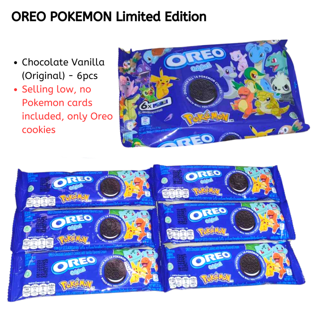 Oreo Pokemon 6pcs / pack | Shopee Malaysia