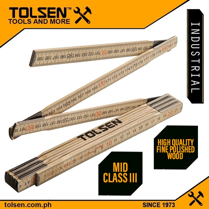 Tolsen Industrial Wood Folding Ruler (2M) 35046 | Shopee Malaysia