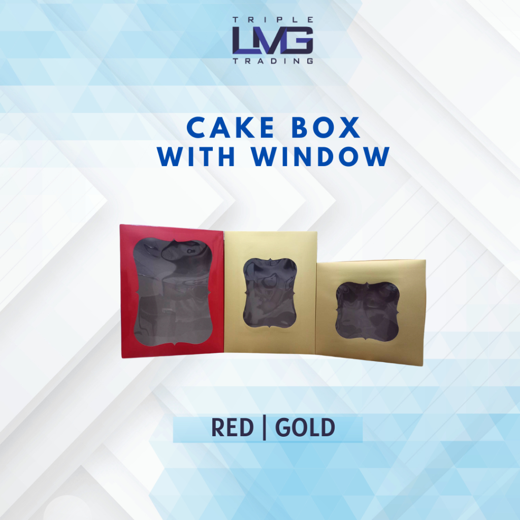 CAKE BOX ( GOLD & RED ) | Shopee Malaysia