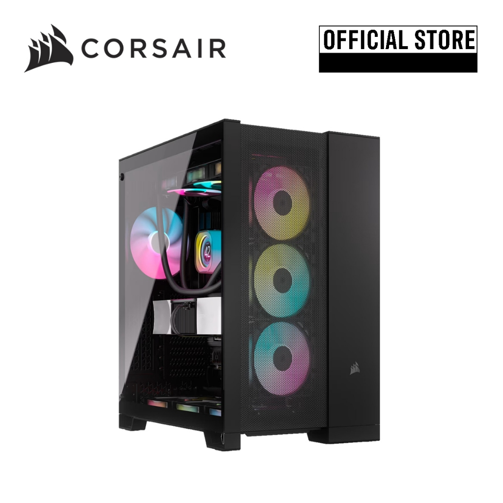 CORSAIR 6500D AIRFLOW Mid-Tower Dual Chamber PC Case - Black CC-9011259 ...