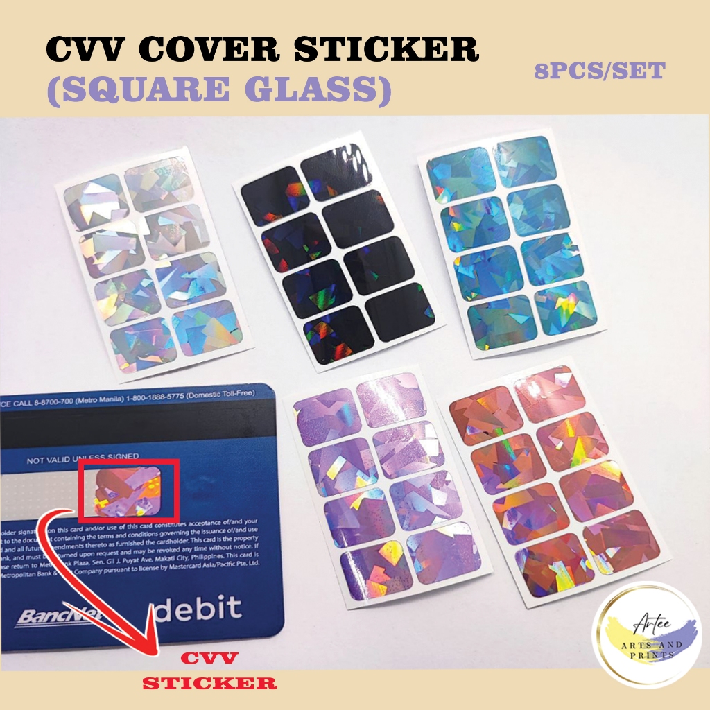SQUARE CVV COVER STICKER FOR CREDIT/DEBIT CARD | Shopee Malaysia