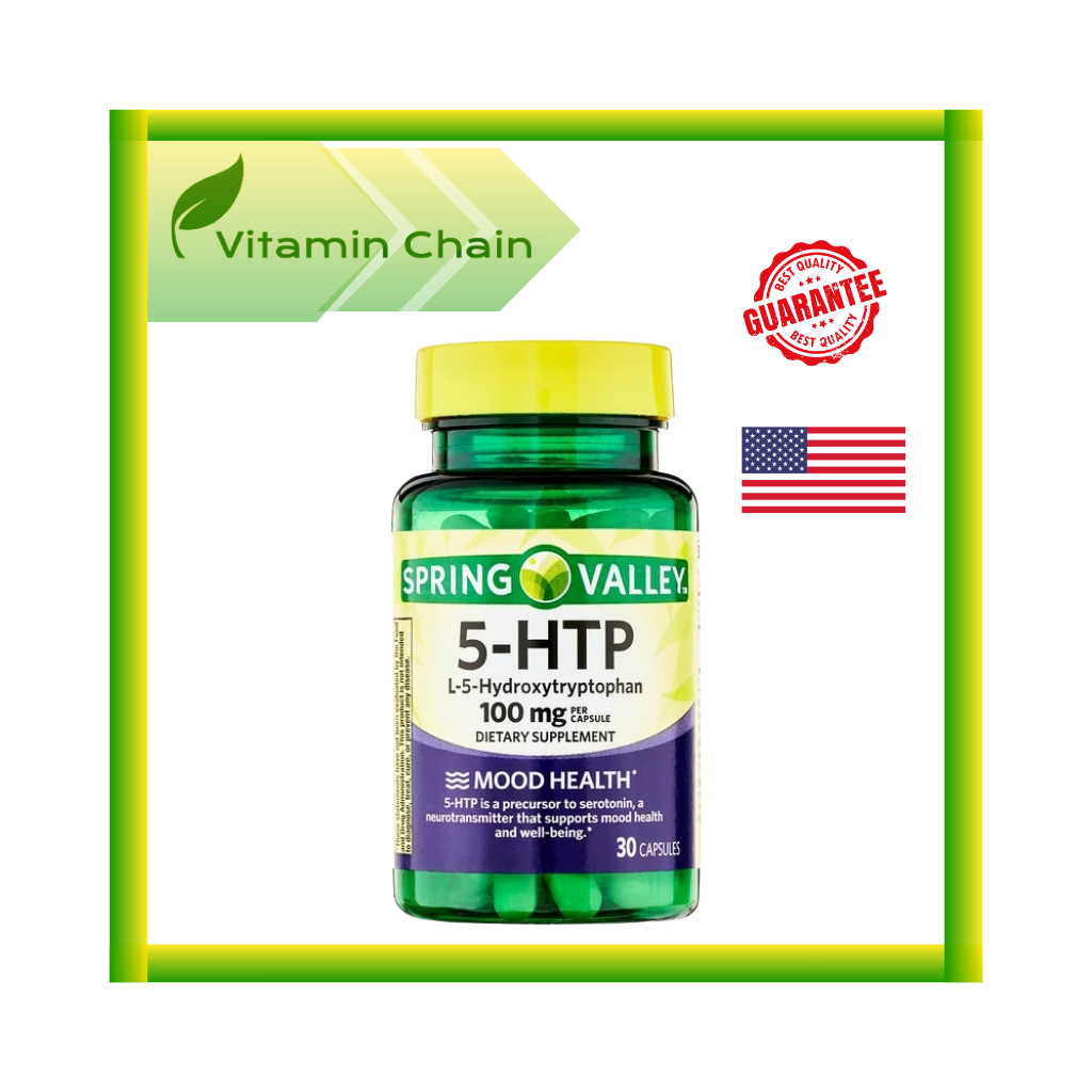 Spring Valley 5-HTP Capsules 100mg 30 Capsules | Shopee Malaysia