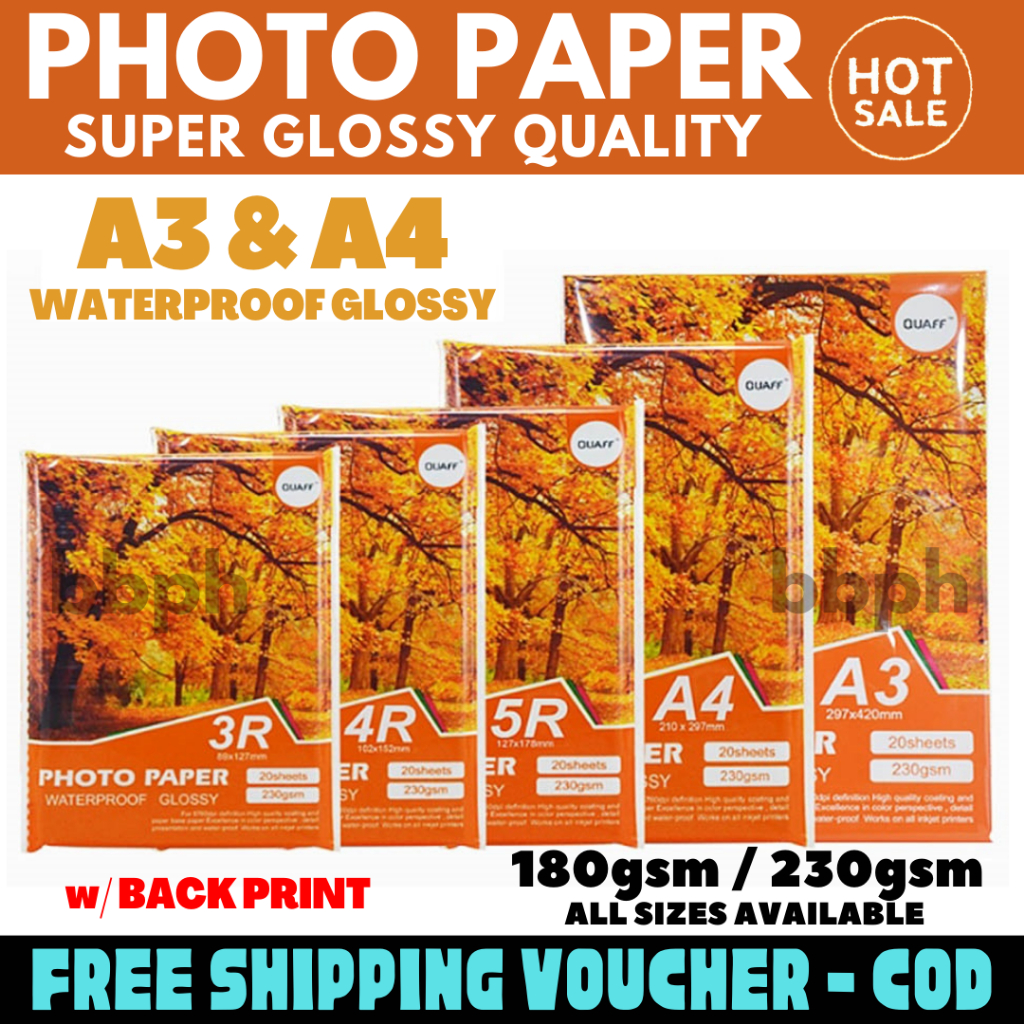 QUAFF Glossy Photo Paper A3 & A4 | Shopee Malaysia