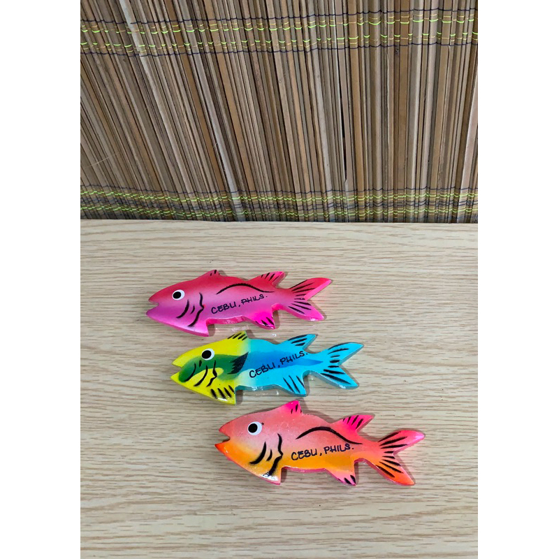 wooden fish ref magnets, refrigerator magnets , cebu souvenir | Shopee ...