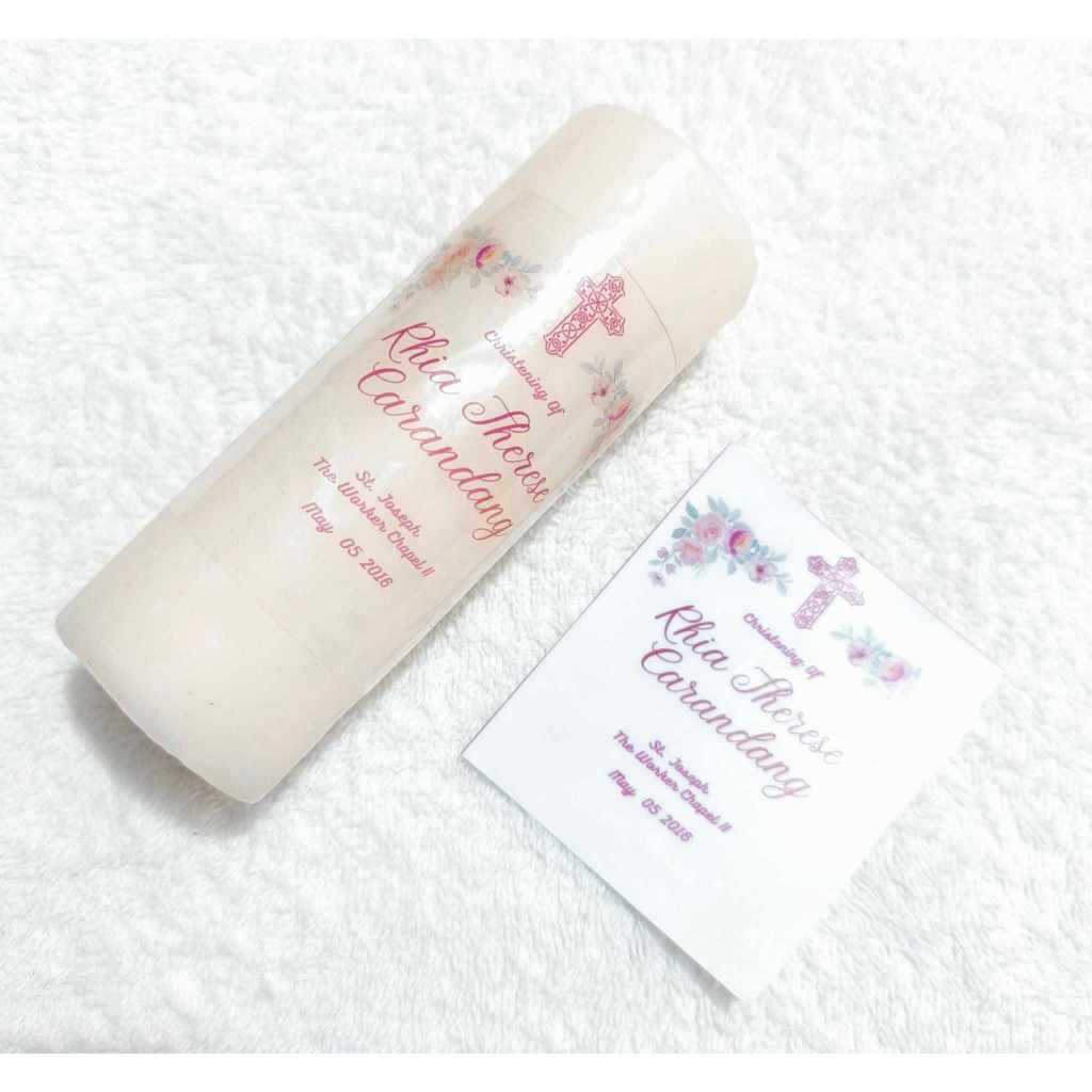 Customize sticker for baptismal/christening candles STICKER ONLY ...