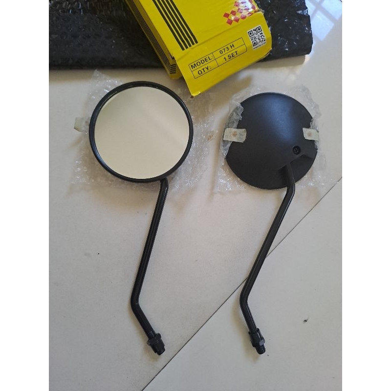 TMX Sidemirror side mirror long stem big lens 10mm | Shopee Malaysia