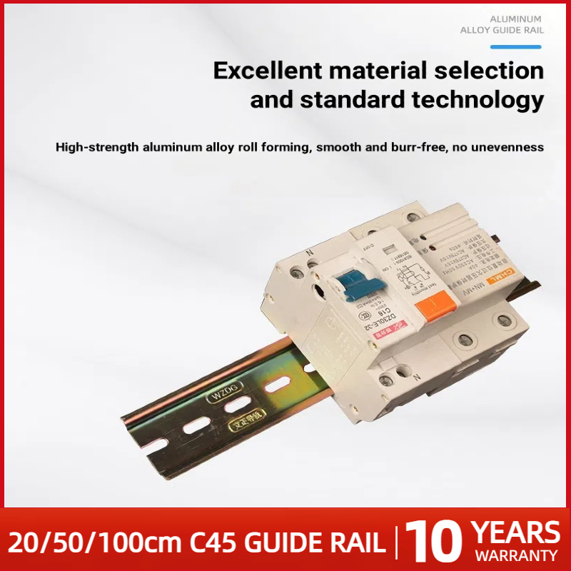 20/50/100CM Long Breaker Rail Grooved Metal DIN Fixed Rail General ...