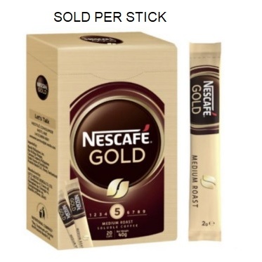 Nescafe Gold Stick Sachet 2g Medium Roast Premium Coffee (1 stick/ 5 ...