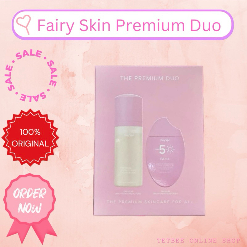 Fairy Skin Premium Duo (Fairy Skin Sunscreen SPF50, Fairy Skin Premium ...
