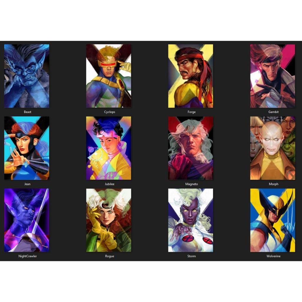 X-Men 97 Wall Decor on Sintra Board A4 Size Metallic Gloss Flat / 2D ...