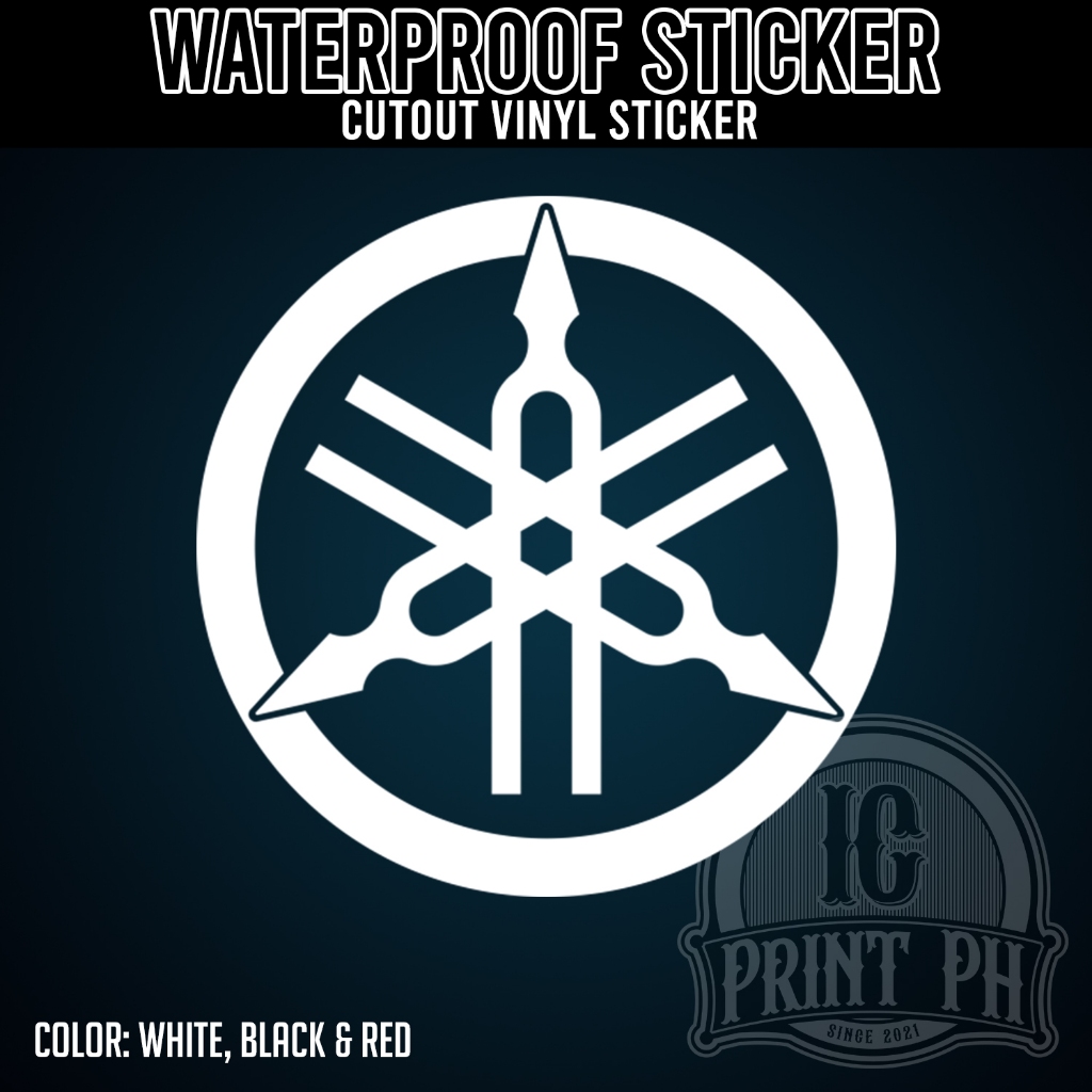 YAMAHA Logo Cutout Vinyl Sticker / Decal, Waterproof | Shopee Malaysia
