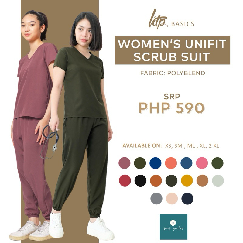 HTP Basics Women's Unifit Scrub Suit | HTP Basics Scrub Suit 1/2 ...