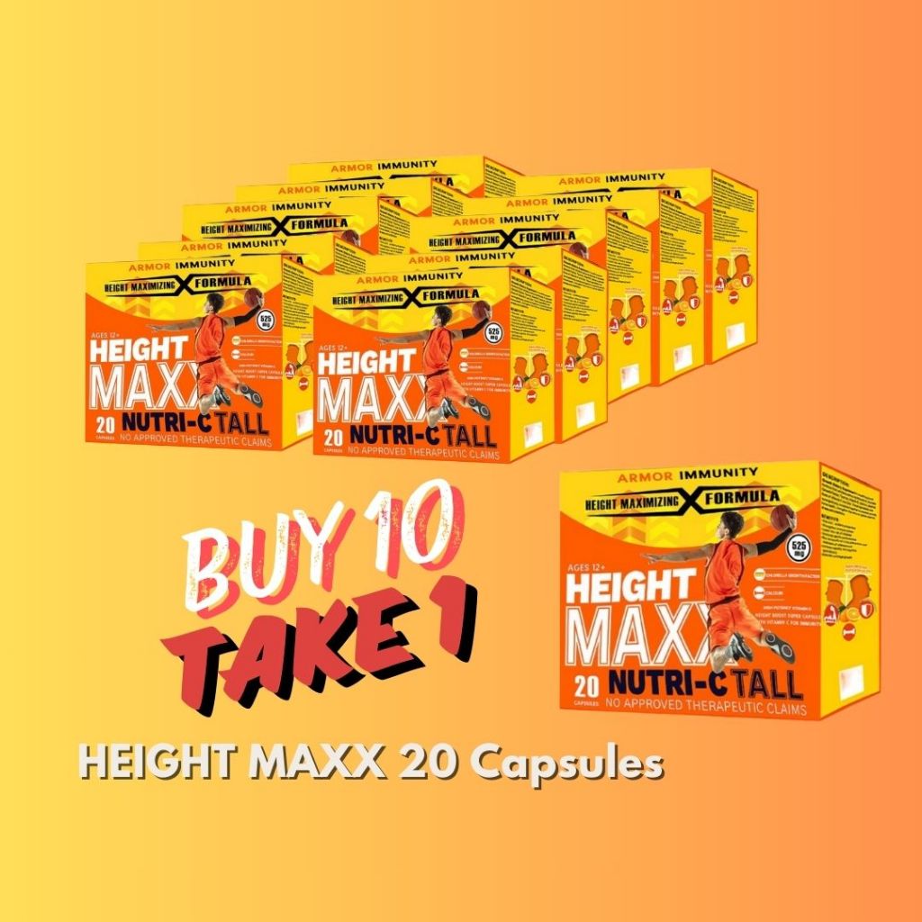 Height Maxx Nutri-C Tall Height Enhancer 20 Capsules per Box | Shopee ...