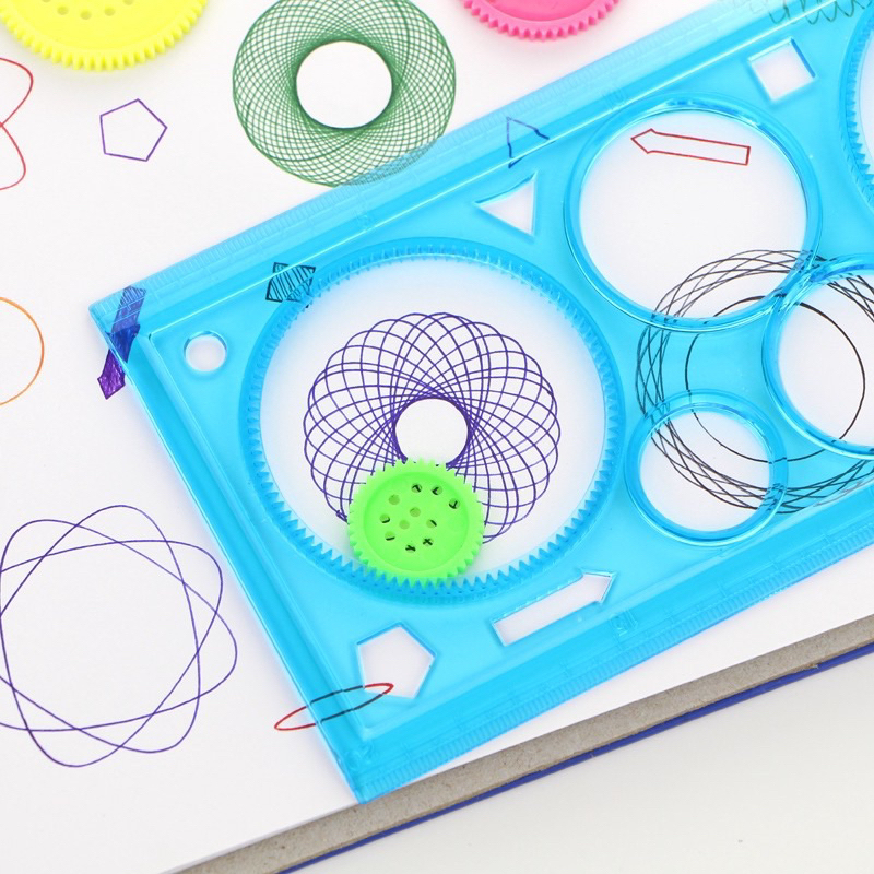 KIM Spirograph Geometric Ruler Drafting Tools Stationery Drawing Set ...