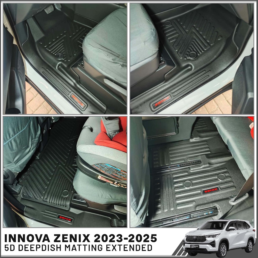 TOYOTA INNOVA ZENIX 2023 - 2024 DEEPDISH MATTING EXTENDED 5D KQD ...