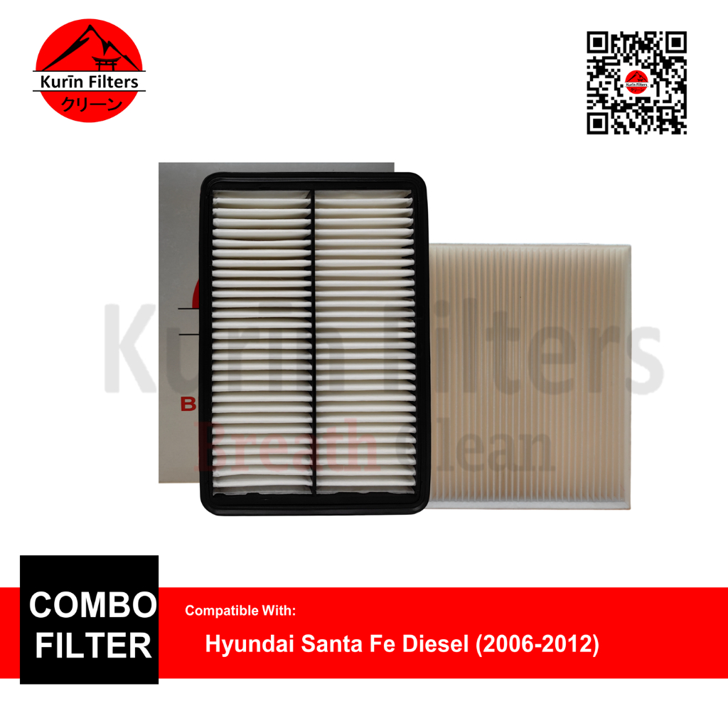 Combo (Air & Cabin) for Hyundai Santa Fe Diesel (2006 - 2012) | Shopee ...