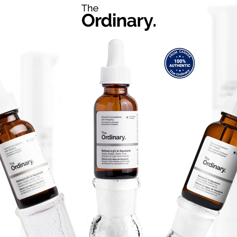 The Ordinary Retinol 0.2%/0.5%/1% In Squalane Anti Aging Wrinkle ...
