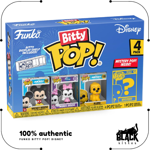 Funko Bitty Pop! Disney Mini Collectible Toys 4-Pack (Mickey Mouse ...