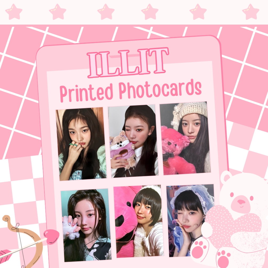 ILLIT unofficial printed glossy photocards ༊*· ̊ | Shopee Malaysia