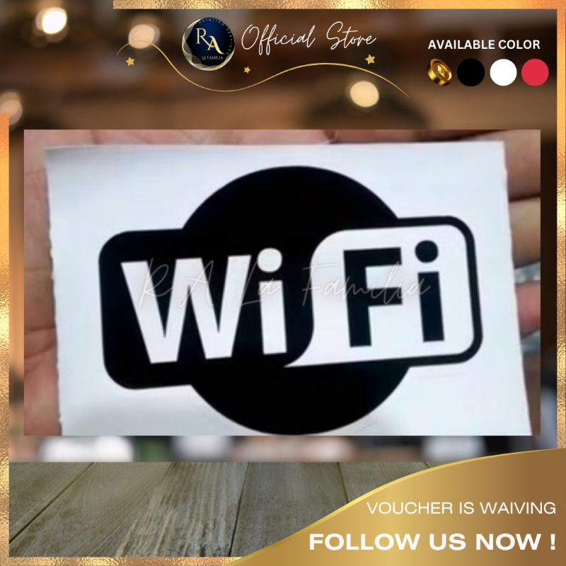 R.A WIFI DECAL STICKER | WATERPROOF | Shopee Malaysia