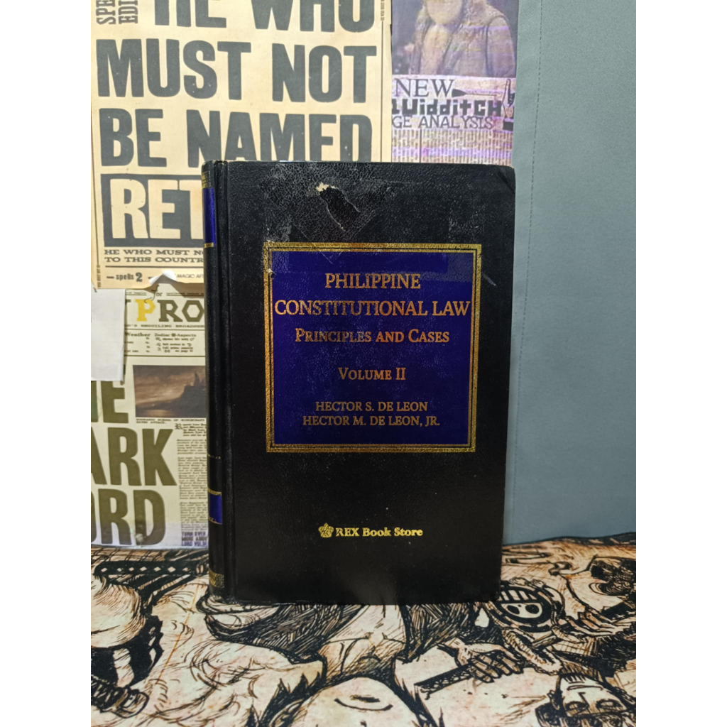 [HB] Philippine Constitutional Law Principles and Cases Volume II by Hector S. De Leon | Shopee ...