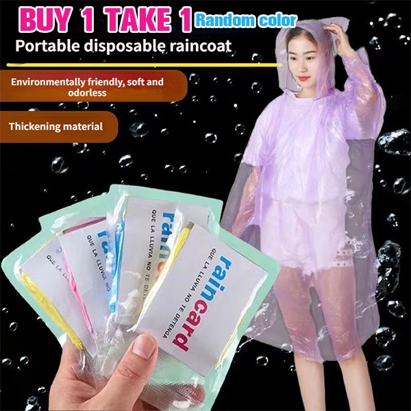 aesop Someday Card Raincoat Disposable Portable Raincoat Whole Body ...