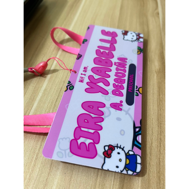 PVC Customized Name Tag Back to Back with ID Lace | Shopee Malaysia