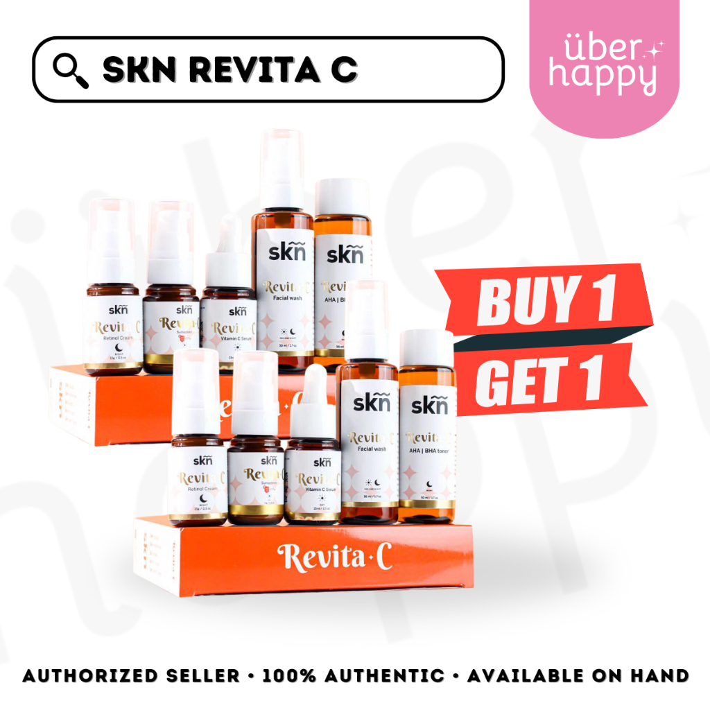 [BUY 1 GET 1] SKN Revita C Set Vit C Serum, Retinol, AHABHA Toner ...