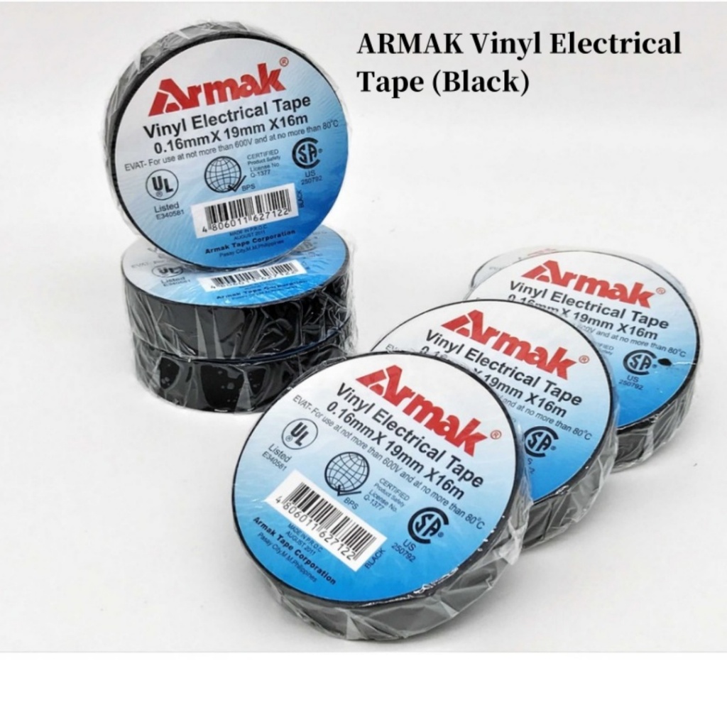 Electrical Tape ARMAK Vinyl Electrical Tape (Black) | Shopee Malaysia