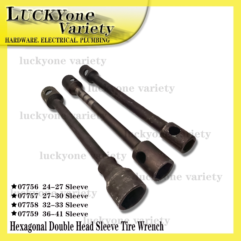 HEXAGONAL DOUBLE HEAD ENDED SLEEVE TIRE WRENCH ROD | Shopee Malaysia