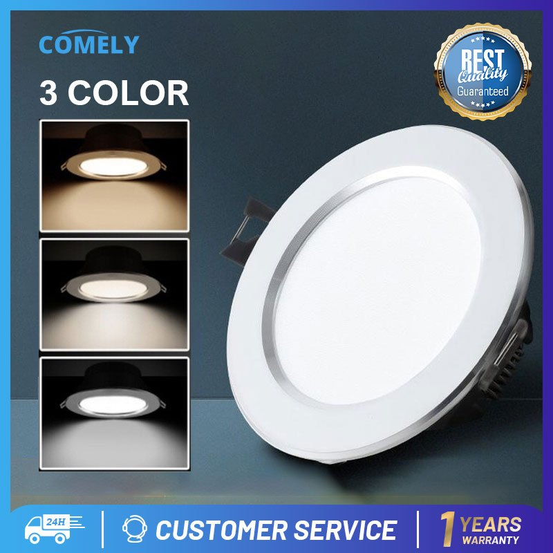 Ultra Thin Pin Light Led Ceiling Light Tri Color Recessed Downlight ...
