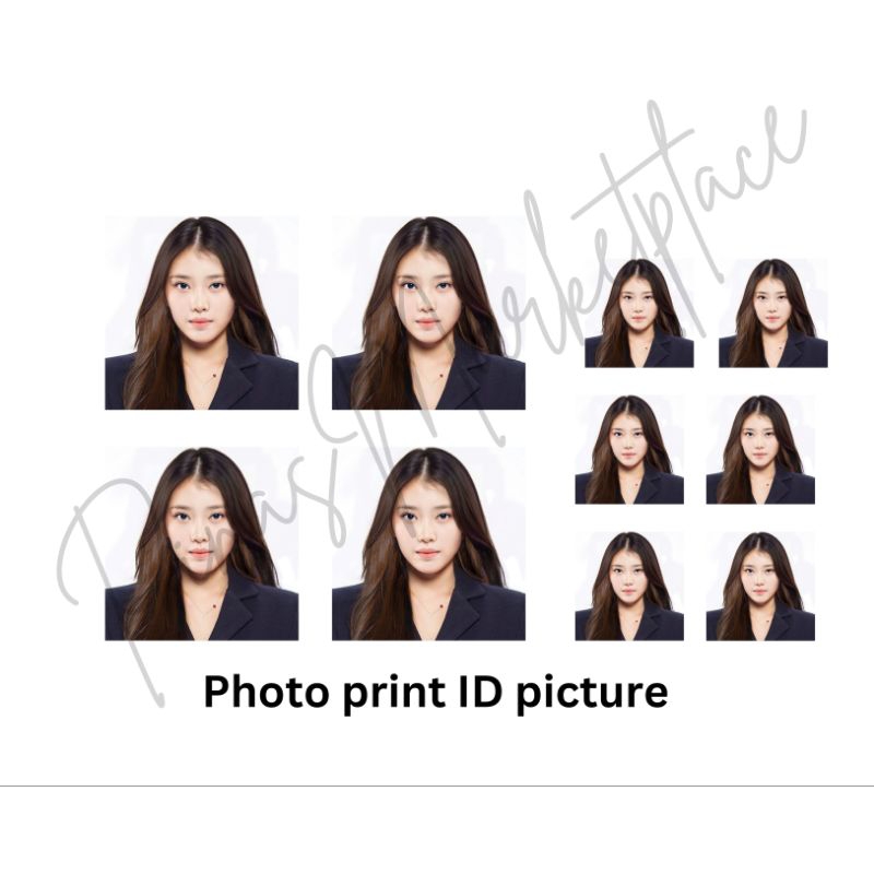 Quality printed photo ID package 2x2 and 1x1 (with edit for formal ...
