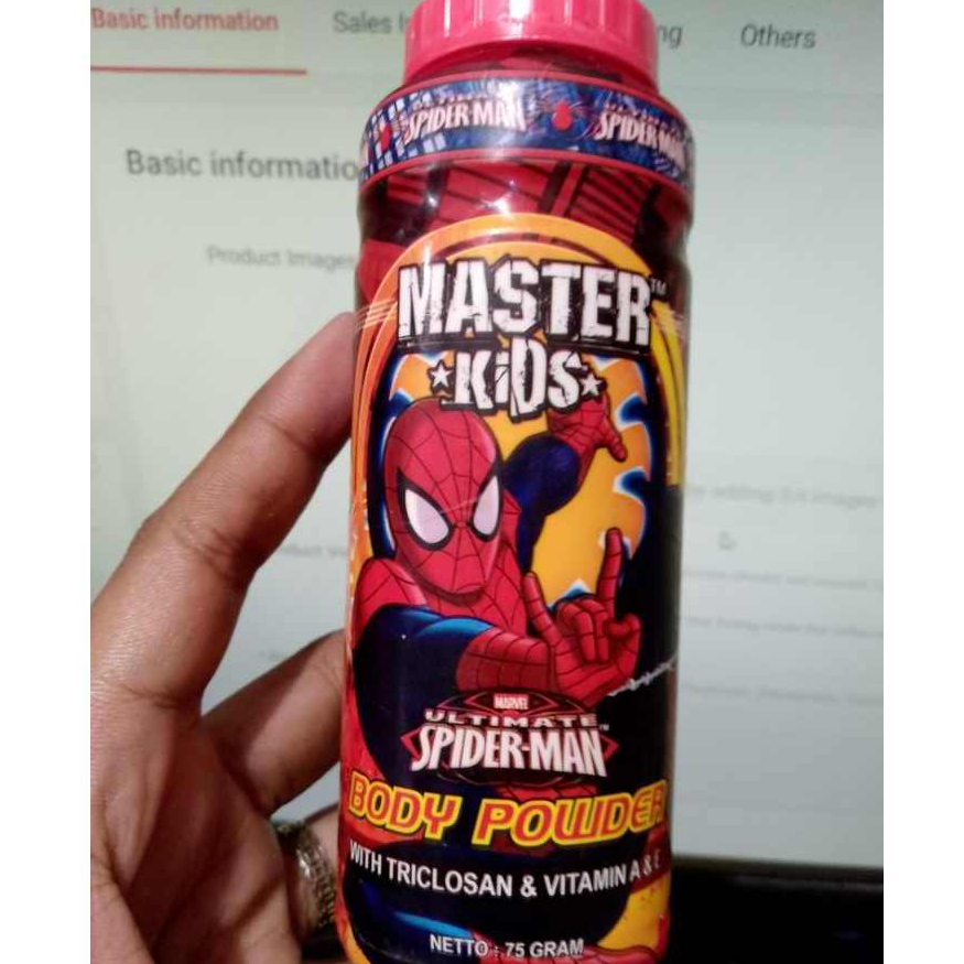 Master Kids SpiderMAn Body Powder 75g | Shopee Malaysia