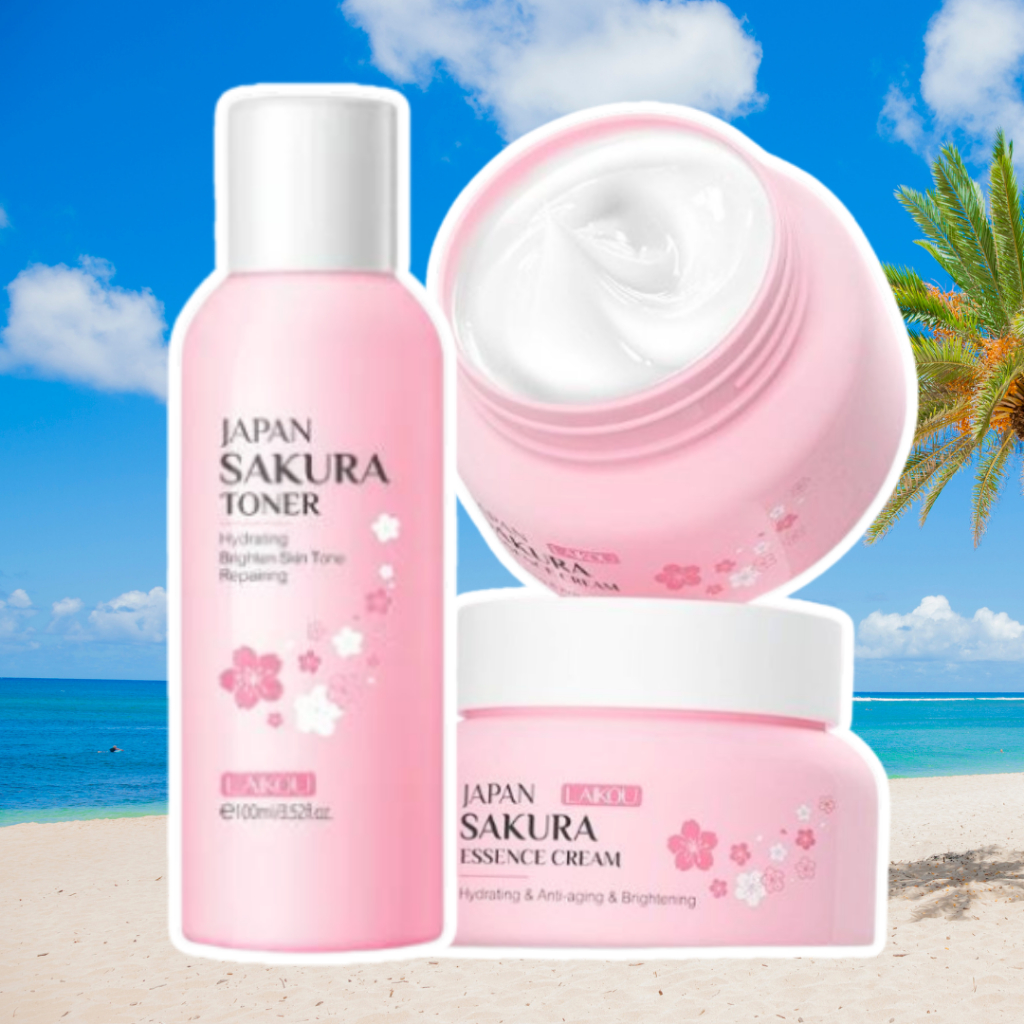 JAPAN SAKURA (CREAM & TONER) - Japan Sakura Melasma Cream Set Sakura ...