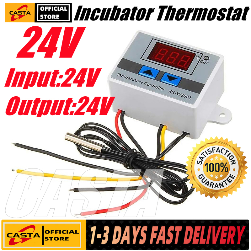 DC 24V XH-W3001 Digital LED Display Temperature Controller Thermometer ...