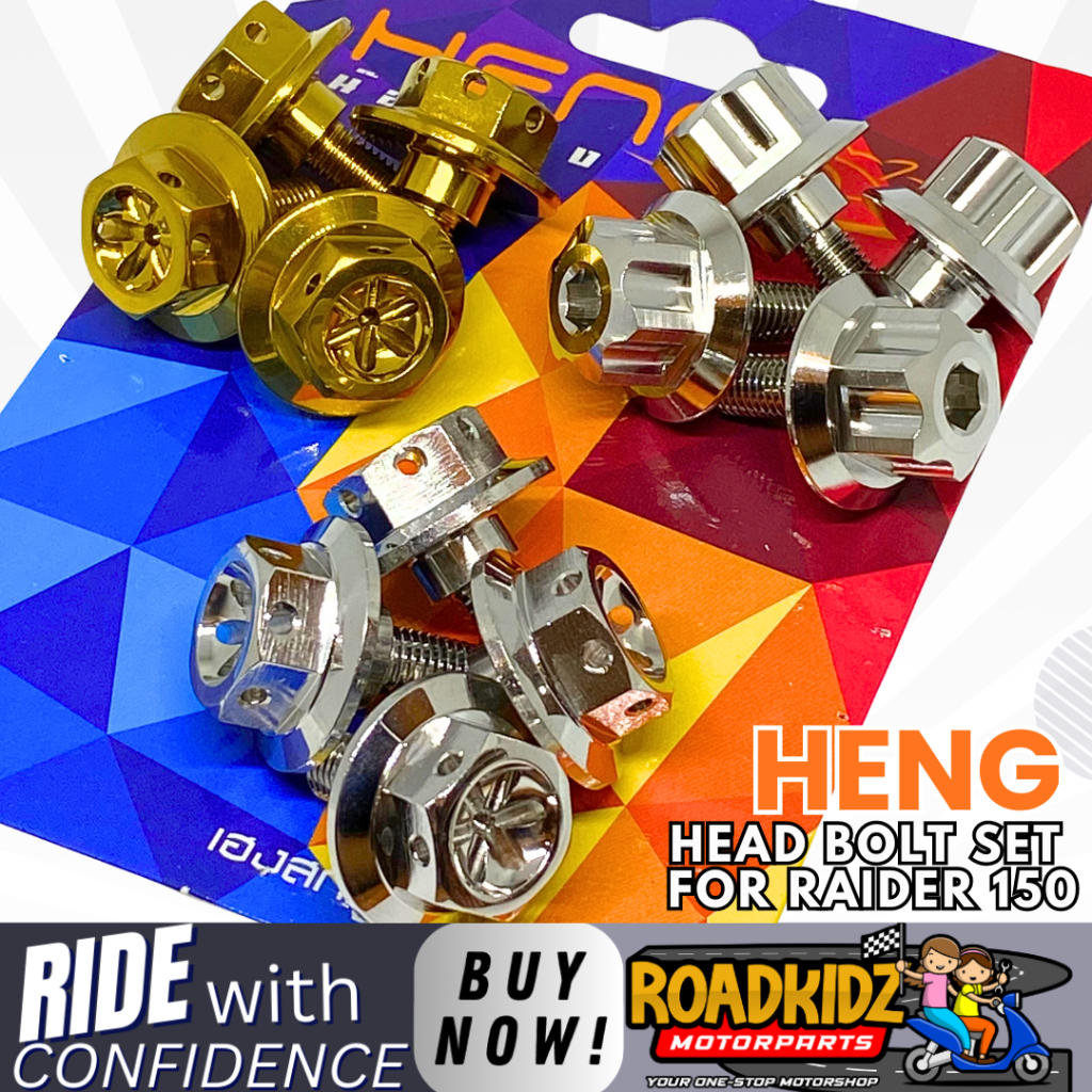 HENG HEAD BOLT SET RAIDER 150 (4PCS) | Shopee Malaysia