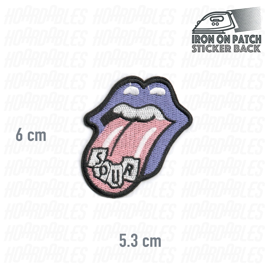 Sour Purple Tongue Olivia Rodrigo Sticker Type Iron on DIY Decor ...