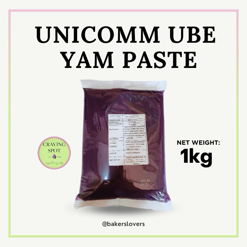 UBE YAM PASTE 1KG UNICOMM| JULY 2025 EXPIRY | Shopee Malaysia